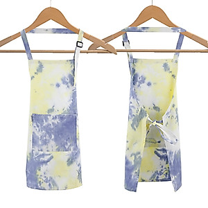 Lyzhiico 2Pcs Kids Apron Girls Chef Cooking Painting Cotton Apron For Boys Kitchen Baking Art Crafting Gardening With Pockets Bulk