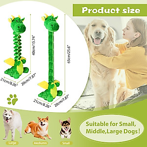 Eneston Large Squeaky Dog Toys, Tug-of-War Puppy Toys with Crinkle Paper, Stuffed Plush Animal Dog Toys to Keep Them Busy, Bonding Time Pet Toys for Small, Medium, Large Dogs