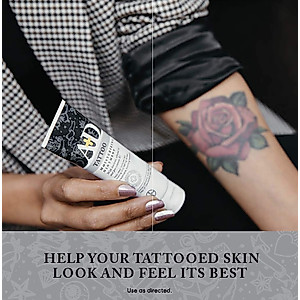 A+D Tattoo Skin Moisturizing Ointment, Skin Moisturizer with Beeswax, Almond Oil and Pro- Vitamin B5-3.5 Oz Tube