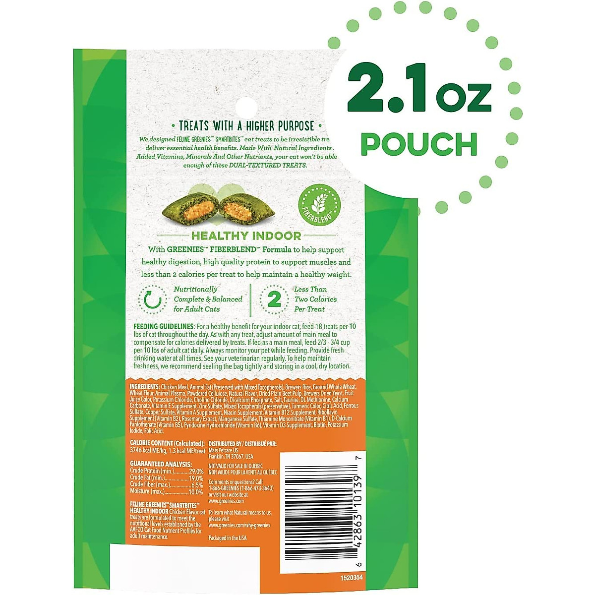 GREENIES Smartbites Healthy Indoor Chicken - 2.1 Oz, Pack of 4