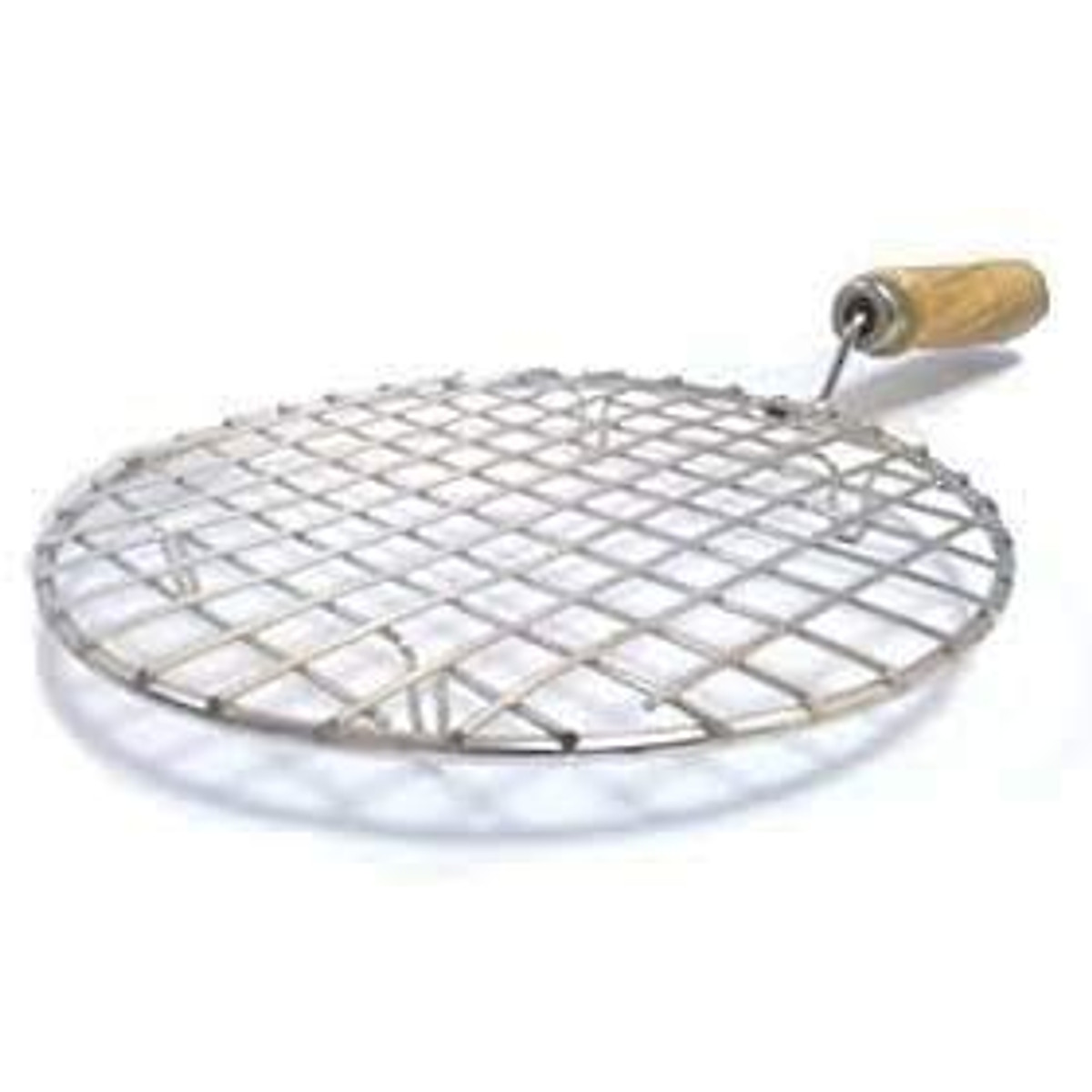 JAGMOR roasting-pans, Stainless Steel Multi-Functional Wire Steaming Cooling and Baking Barbecue Rack, Round Roti Grill, Papad Grill, Roti Jali, Chapati Grill Round (13 inch)