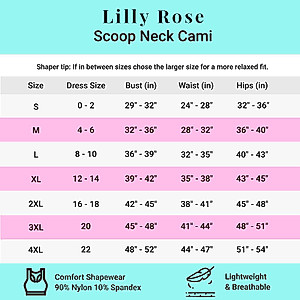 LILLY ROSE Womens Tank Tops Shapewear - Body Shaper - Compression Camisole (White, Small)