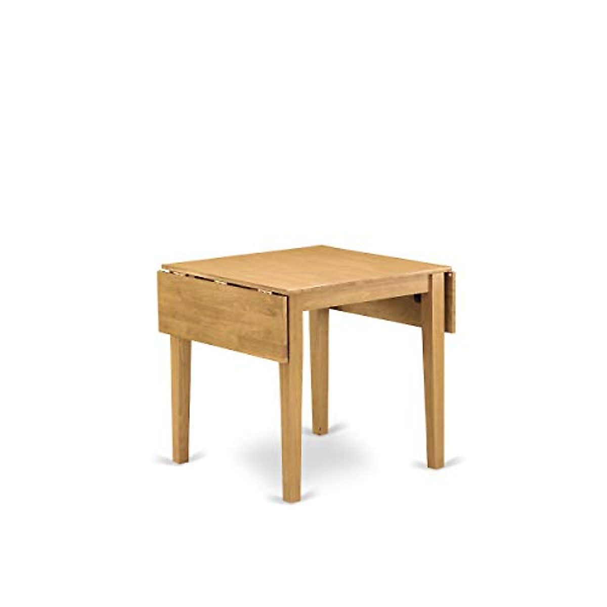 East West Furniture NDVA3-OAK-C 3 Piece Dining Room Furniture Set Contains a Rectangle Kitchen Table with Dropleaf and 2 Linen Fabric Upholstered Dining Chairs, 30x48 Inch, Oak