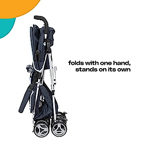 Cosco Simple Fold Compact Stroller, Folds with one Hand and Stands on its own, Rainbow