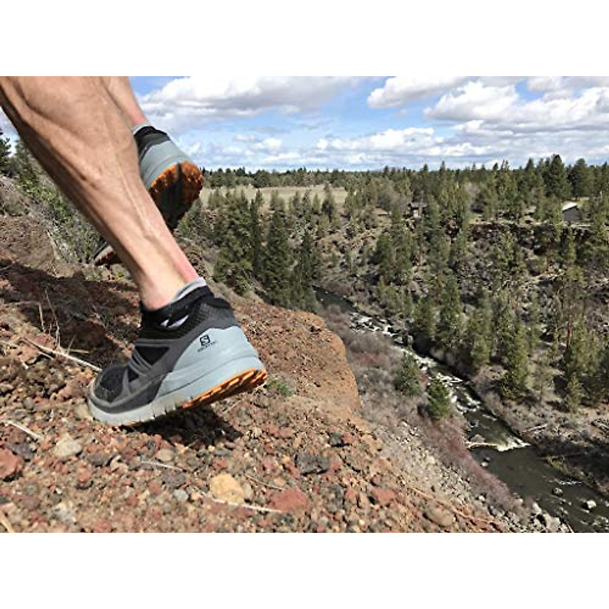 Swiftwick- MAXUS ZERO Tab (3 Pairs) Running & Golf Socks, Maximum Cushion (Gray, Medium)