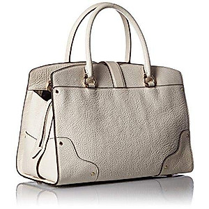 Coach Crossgrain Leather Mercer Satchel Purse - #F37167 - Chalk