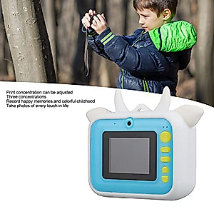 KUIDAMOS Print Camera, Timed Photographing Beautiful Pictures 24MP Camera 180 Degrees Rotating Bigger View for Daily Use