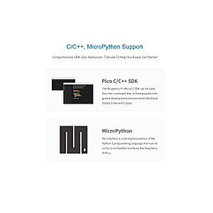 waveshare RP2040-One Microcontroller Development Board Type-A 4MB Flash Pico-Like MCU Board Based on Raspberry Pi RP2040,PCB USB-A Port,Support C/C++,MicroPython