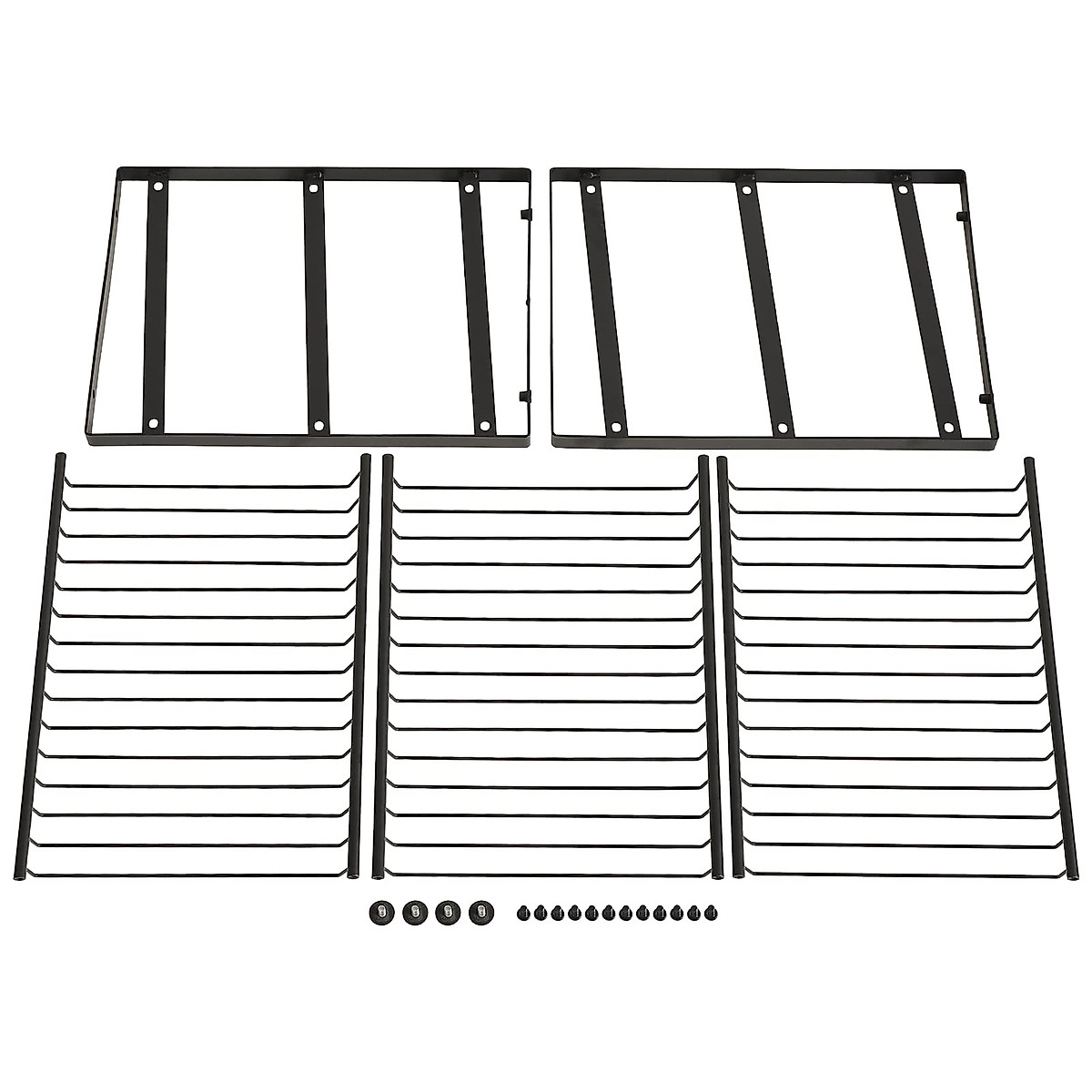 YMYNY 3-Tier Can Rack Organizer, Multifunctional Can Storage Dispenser, Holds Up to 36 Cans, Stacking Rack Holder for Kitchen Cabinets, Countertops, Pantry, Small Spaces, Black, HSR001H