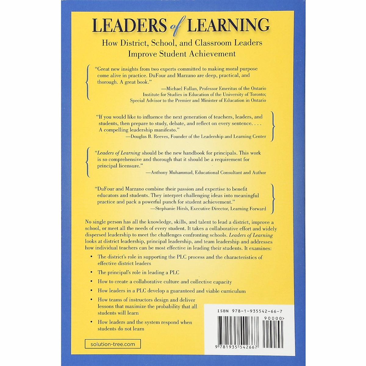 Leaders of Learning: How District, School, and Classroom Leaders Improve Student Achievement (Bringing the Professional Learning Community Process to Life)