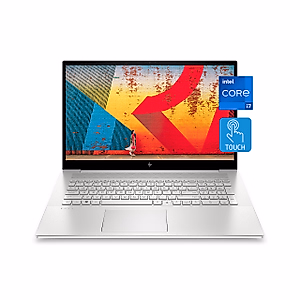 HP Envy 17 Laptop, 11th Gen Intel Core i7-1165G7, 12 GB RAM, 1 TB SATA Hard Drive & 256 GB SSD Storage, 17.3-inch Full HD IPS Touchscreen, Windows 10 Home, HD Webcam, Audio by B&O (17-cg1010nr, 2021)