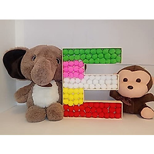 N/C Handmade Crafts fillable Letter Box E, fillable Shaped Letter