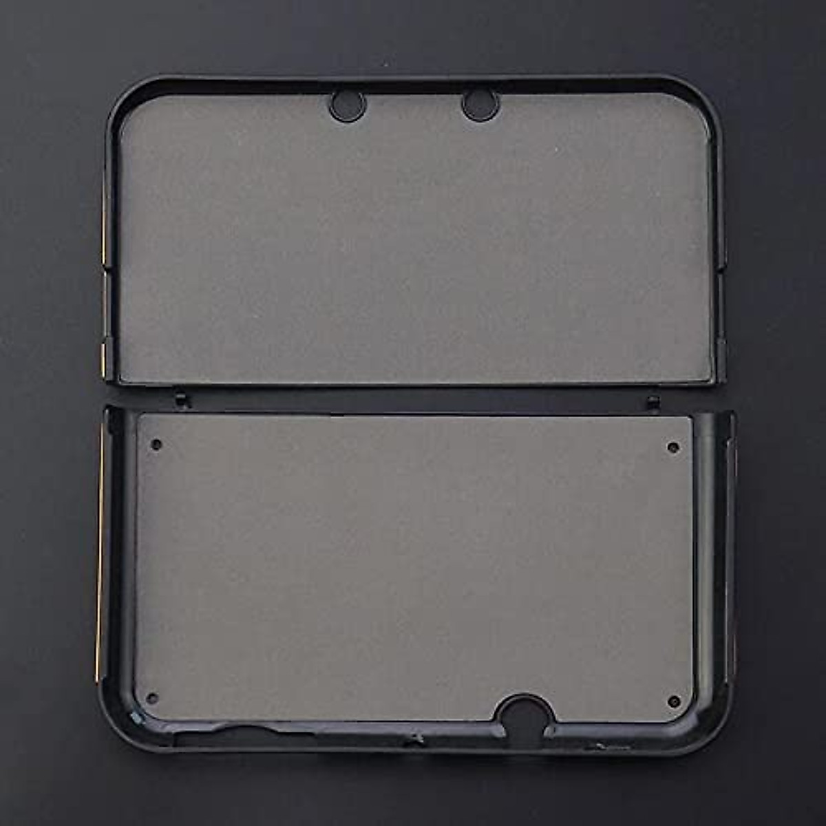 Aluminium Alloy Protective Case Front Back Faceplate Plates Top & Bottom Battery Housing Shell Case Cover Shockproof Hard Shell Skin for New 3DS XL LL Console 2015 - Silver