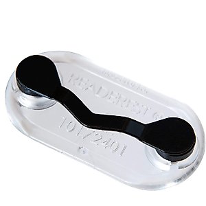 Readerest Magnetic Eyeglass Holder - Name Tag and Magnet Badge Holder - Sunglasses Holder in Classic Black- Stylish Accessory for Men and Women - Gifts for Mom and Dad