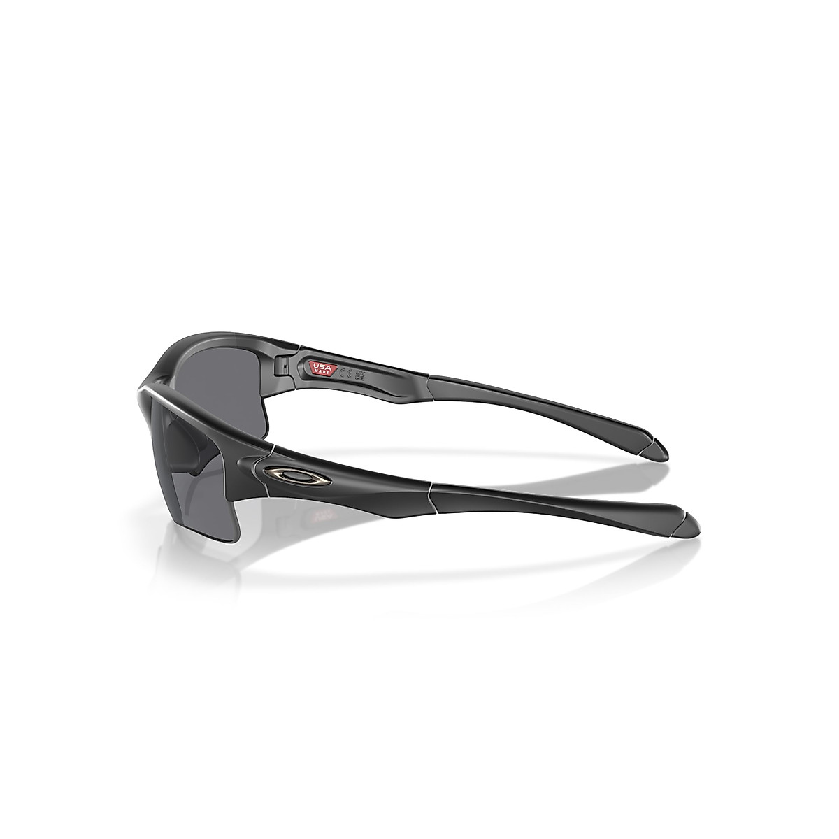 Oakley Men's OO9200 Quarter Jacket Rectangular Sunglasses, Matte Black/Grey, 61 mm