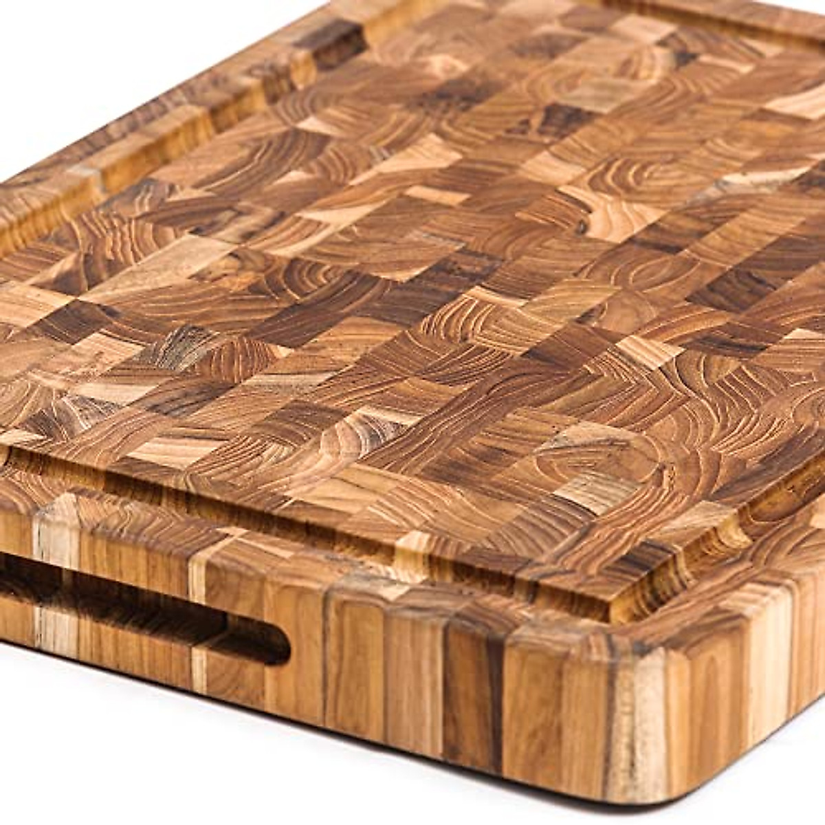 TeakHaus 17 x 12 Inch End Grain Butcher Block Cutting Board