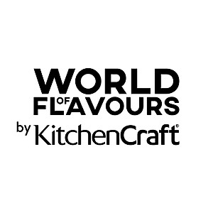 WORLD OF FLAVOURS WFCANYEL KitchenCraft World of Flavours Airtight Metal Food Storage Container, 11 x 11 x 14 cm (4.5" x 4.5" x 5.5") - Yellow
