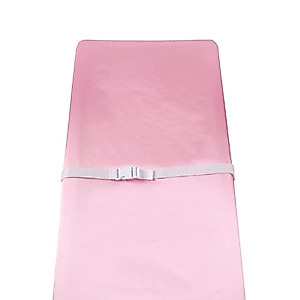 Satin Changing Pad Cover Set 2 Pack Ultra Soft Silk Protect for Baby Hair and Skin Cradle or Bassinet Sheets, Grey & Pink