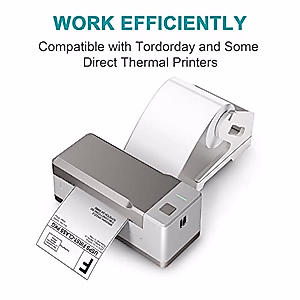 Tordorday USB Thermal Label Printer for Shipping Packages, 4x6 Thermal Labels (2 Rolls)