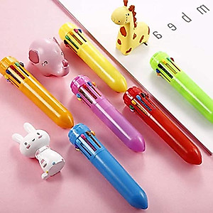Kaptin 24 Pack Multicolor Ballpoint Pen Mini Shuttle Pens mini pens, Retractable Ballpoint Pens Multicolor Pens kids pens Office School Supplies for Students Children