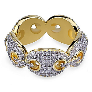 Moca Jewelry Iced Out Personalized Fashion Ring 18K Gold Plated Bling CZ Simulated Diamond Hip Hop Ring for Men Women (8)