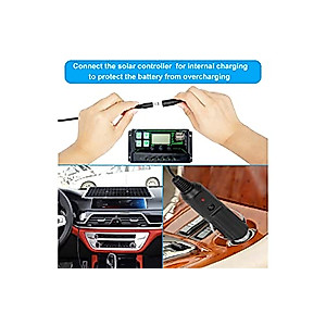 30W Solar Trickle Charger Maintainer "Full Circuit" Higher Efficiency 12V PV Panel with Latest "10" Amps 12V/ 24V (MPPT+PWM) Easy Plug & Play. Suitable for acided batterys.