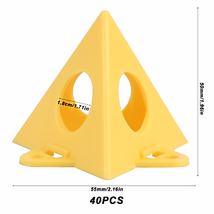 40pcs Pyramid Stands, Painters Pyramids, Painter's Painting Stands Pyramids, Mini Cone Paint Stands for Cabinet Paint, Canvas Stands, Door Risers Support, Painter Elevated, Paint Pouring Suppliers