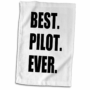 3D Rose Best Ever Fun Appreciation Gift for Talented Airplane Pilots TWL_185012_1 Towel, 15" x 22", Multicolor