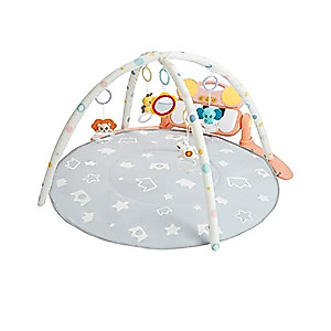 Baby Gym Play Mat,Musical Activity Center Kick Piano Gym Tummy Time Toys for Newborn Babies，Infant Toys Large Thickened and Non Slip Mat Washable (Red)