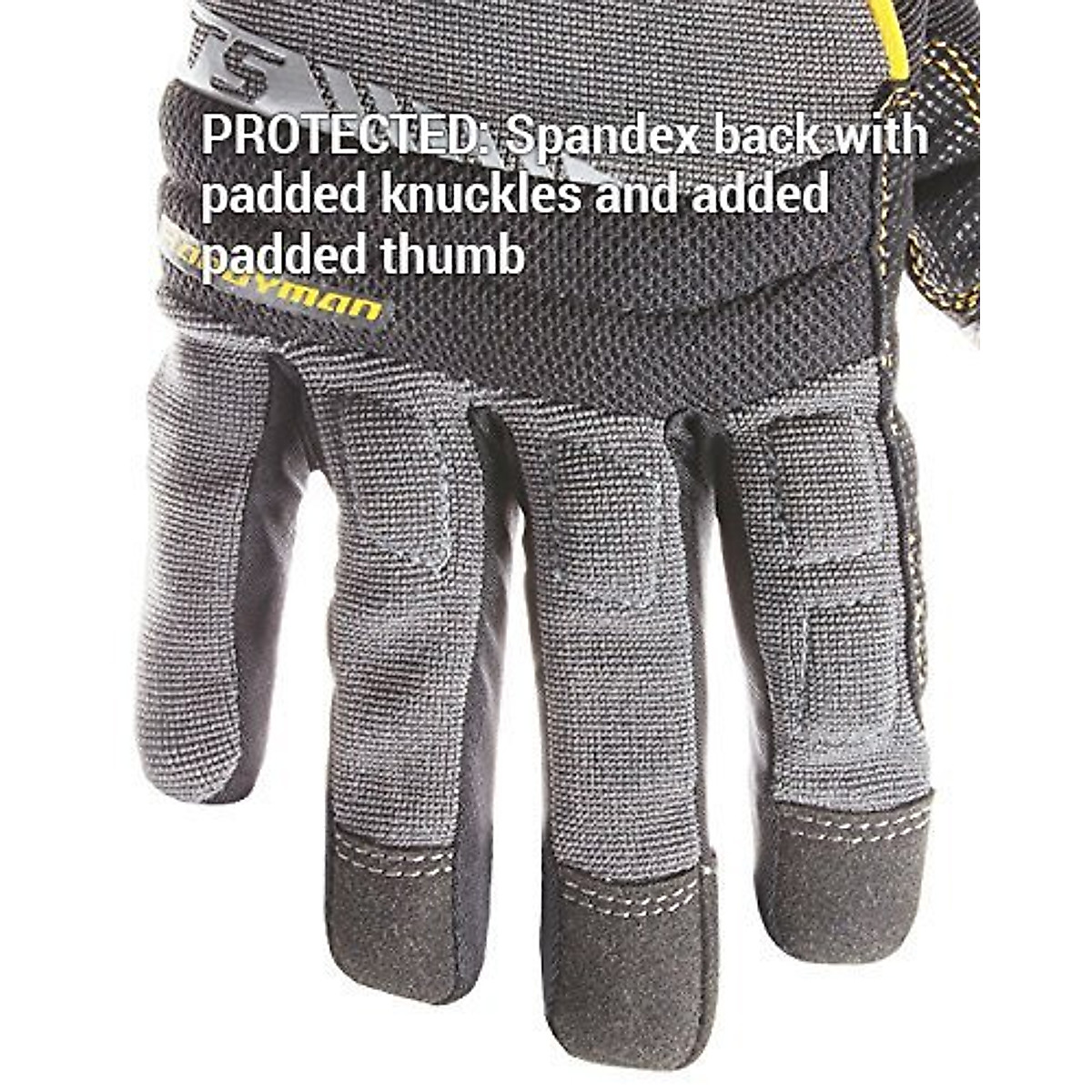 Custom Leathercraft125XL Handyman Flex Grip Work Gloves XL , Assorted