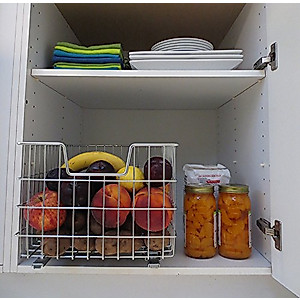 TRINITY Wire Basket w/Slides - Chrome (2-Pack)