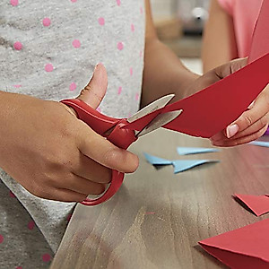 1 X Pointed Tip 5 Kids Scissors - Red with Sheath