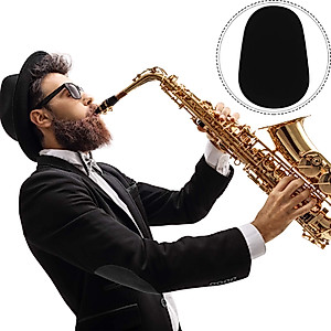 Boao 160 Pieces Saxophone and Clarinet Mouthpiece Cushion Sax Mouthpiece Patches Pads Cushions Thick Rubber 0.8 mm with Strong Adhesive