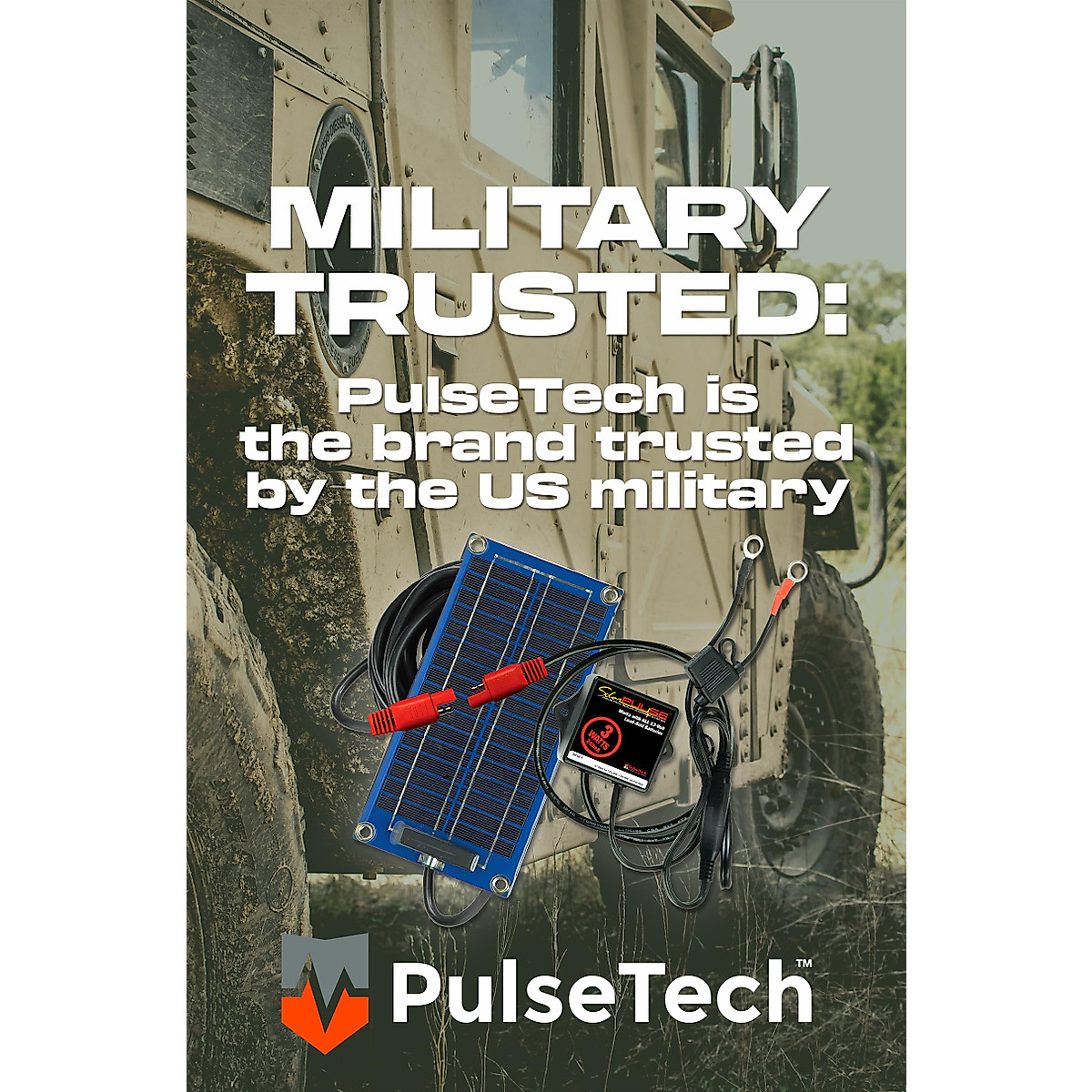 PulseTech SolarPulse SP-3 Solar Battery Charger Maintainer, 3 Watt