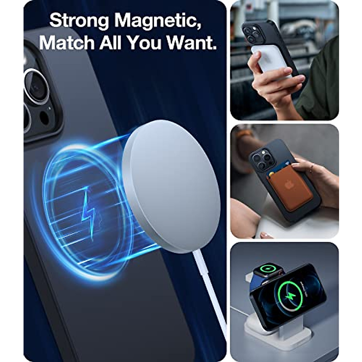 TORRAS Magnetic Slim Designed for iPhone 12 Pro Case/iPhone 12 Case Ultra Thin Durable Protection Hard Silky Matte Finish iPhone 12 MagSafe Case 6.1'', Graphite Black