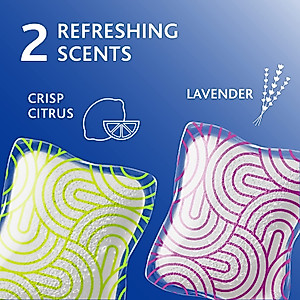 O-Cedar EasyWring RinseClean Microfiber Spin Mop & Bucket Floor Cleaning System with Citrus and Lavender Pacs (Variety Pack)