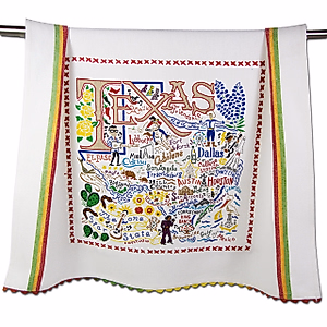 Catstudio Texas Dish Towel - U.S. State Souvenir Kitchen and Hand Towel with Original Artwork - Perfect Tea Towel for Texas Lovers, Travel Souvenir