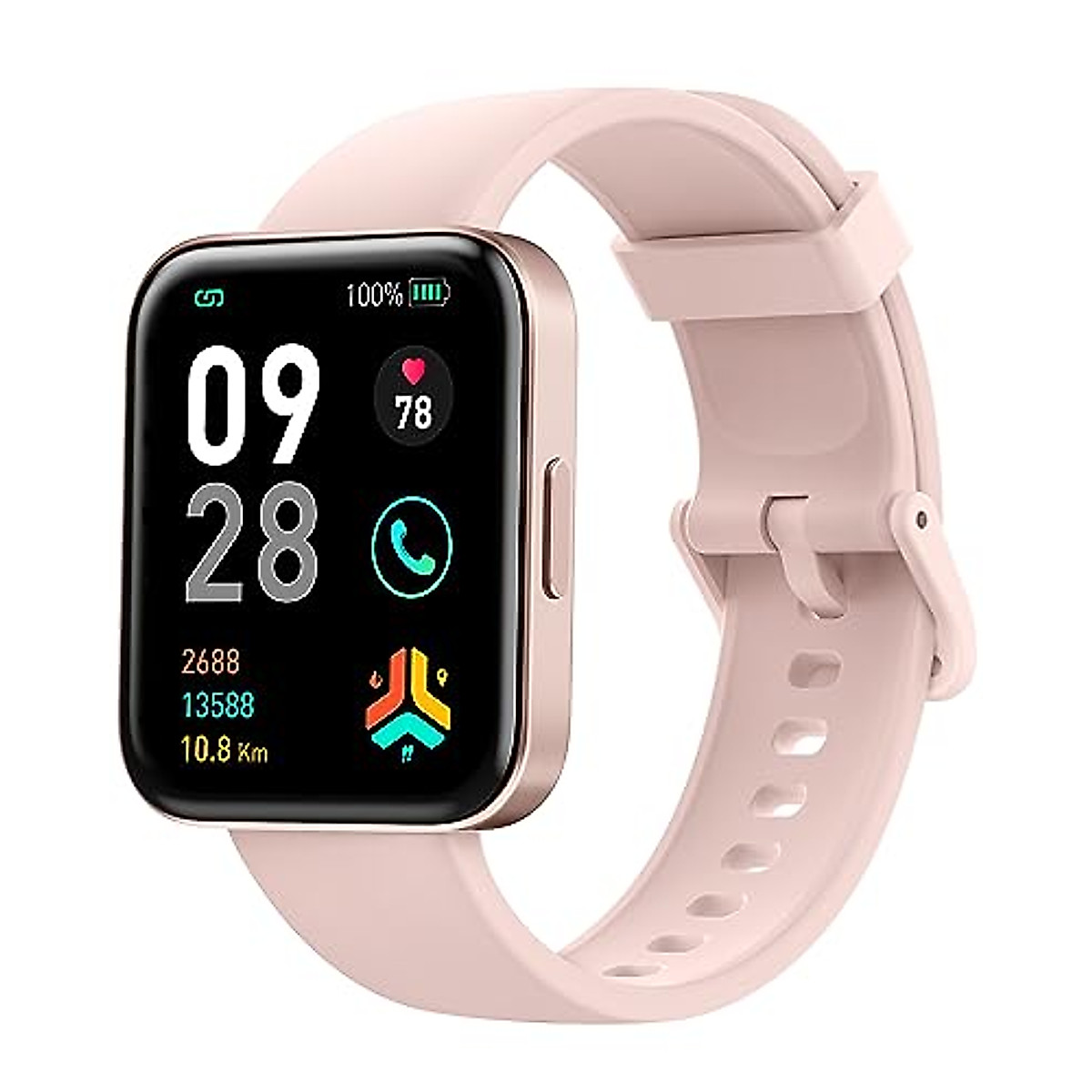 Smart Watch for Women Men with Bluetooth 5.0 Call SOS,14-Day Battery Life,1.83" Fitness Tracker Watch with [24H Heart Rate SpO2 Sleep Monitor],5ATM Watreproof Calculator Music Speaker for Android&iOS