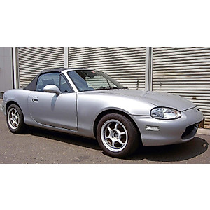 iJDMTOY JDM Clear/White Lens Front/Rear Side Marker Light Housing w/Pigtails Replacements Compatible With 1990-2005 Mazda Miata MX-5 NA NB, Replace OEM Amber/Red Sidemarkers