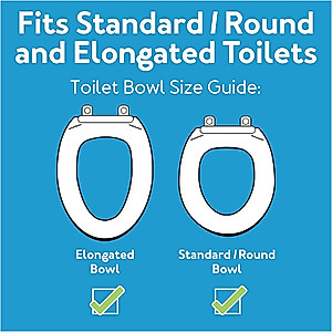 Carex EZ Lock Raised Toilet Seat with Handles, 5 Inch Elevated Handicap Toilet Seat Riser with Arms, Fits Most Toilets