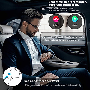 DoSmarter Fitness Watch, 1.3” Touch Screen Smartwatch, Waterproof Fitness Tracker with 10 Sport Modes, Step Calories Counter, and Sleep Tracking for Women Men