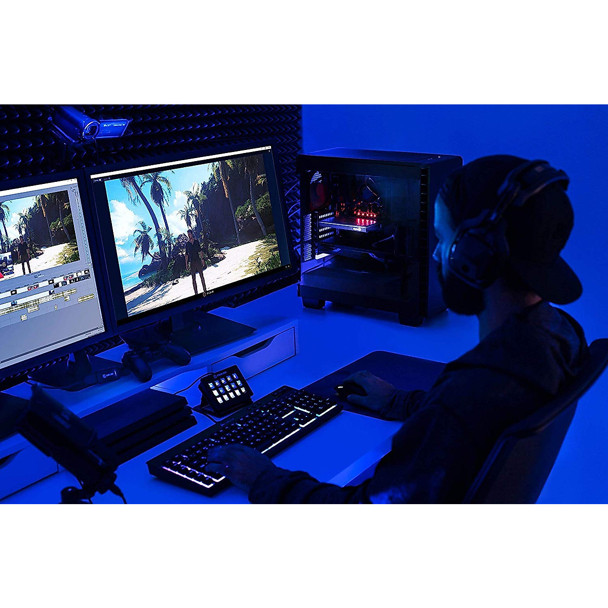 Elgato Game Capture 4K60 Pro - 4K 60fps Capture Card with Ultra-Low Latency Technology for Recording PS4 Pro and Xbox One X Gameplay, PCIe x4, Black