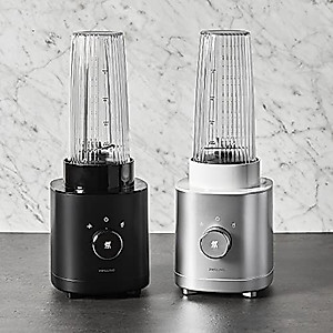 ZWILLING Enfinigy Personal Blender, Piranha Teeth Cross Blade for Ultimate Blending, Smoothies, Shakes and More, 20 fl oz Breakproof Travel Cup with Lid, BPA Free, Black
