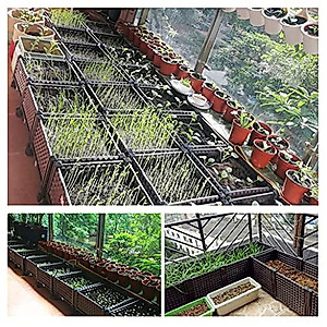 tonchean Deepened Raised Garden Beds Kit Raised Planter Bed Raised Plant Containers Plastic Planter Grow Box for Fresh Vegetables, Herbs, Flowers & Succulents, Deepened.47.24 x 15.75 x 14.17 Inch