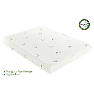 OUUI Twin Mattress, 6 Inch Memory Foam Mattress in a Box for Kids with Breathable Bamboo Cover, Medium Firm Gel Mattress for Bunk Bed, Trundle Bed, CertiPUR-US Certified