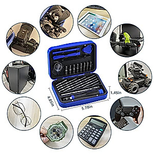 HeiyRC 36-in-1 Precision Magnetic Screwdriver Set Long Bits Driver Home Improvement Repair Tools Kit for Game Console PC Tablet Laptop Phone General Household Repair