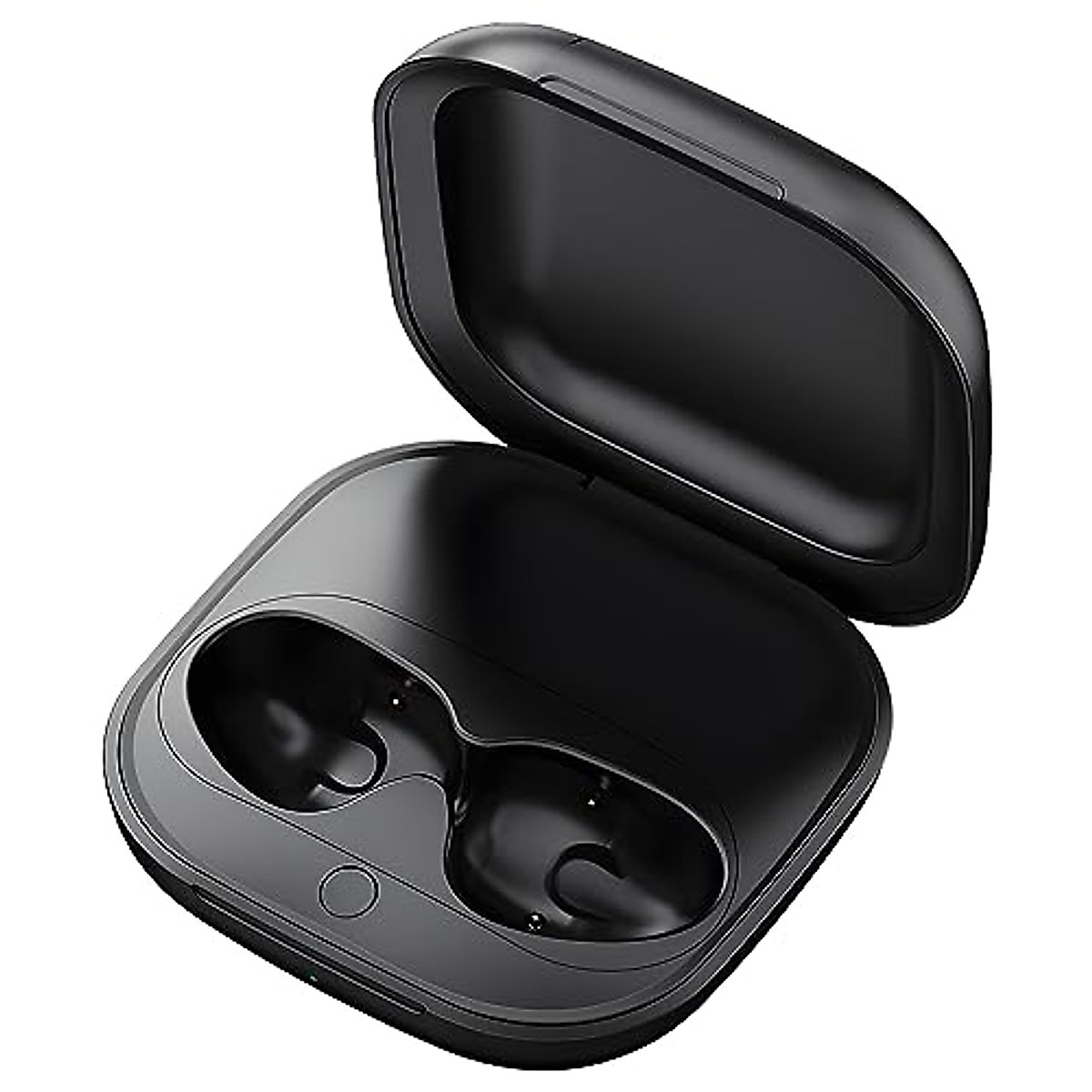 Wireless Charging Case for Beats Fit Pro, Replacement Charger Case for Beats Fit Pro with Bluetooth Pairing, 700mAh Built-in Battery, Support Wireless and Wired Charging, Not Include Earbuds (Black)