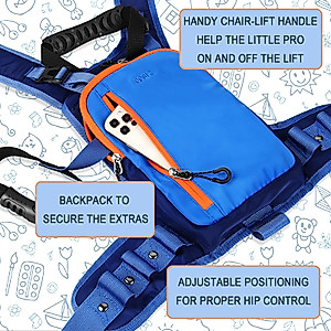 skiguard Ski Harness Trainer for Kids: Teach Your Child The Speed Control of Skiing and Snowboarding - Shock Absorbing Leashes - Mini Backpack - Adjustable Seat Harness - Perfect for Beginners