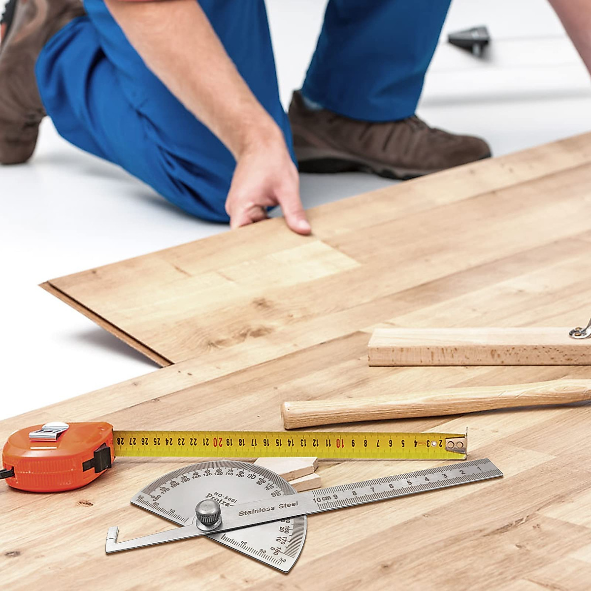 LYFJXX Angle Protractor,Stainless Steel Angle Ruler Finder 0-180 Degrees,10 cm Woodworking Ruler, Angle Measure Tool, Angle Finder Ruler, Craftsman Angle Measure Tool