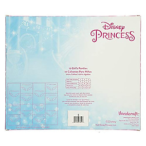 Disney Girls Princess Exclusive 12 Days of Surprise Unboxing Panties for Special Occasions or Potty Training Fun sizes 2/3T, 4T, 6, 20